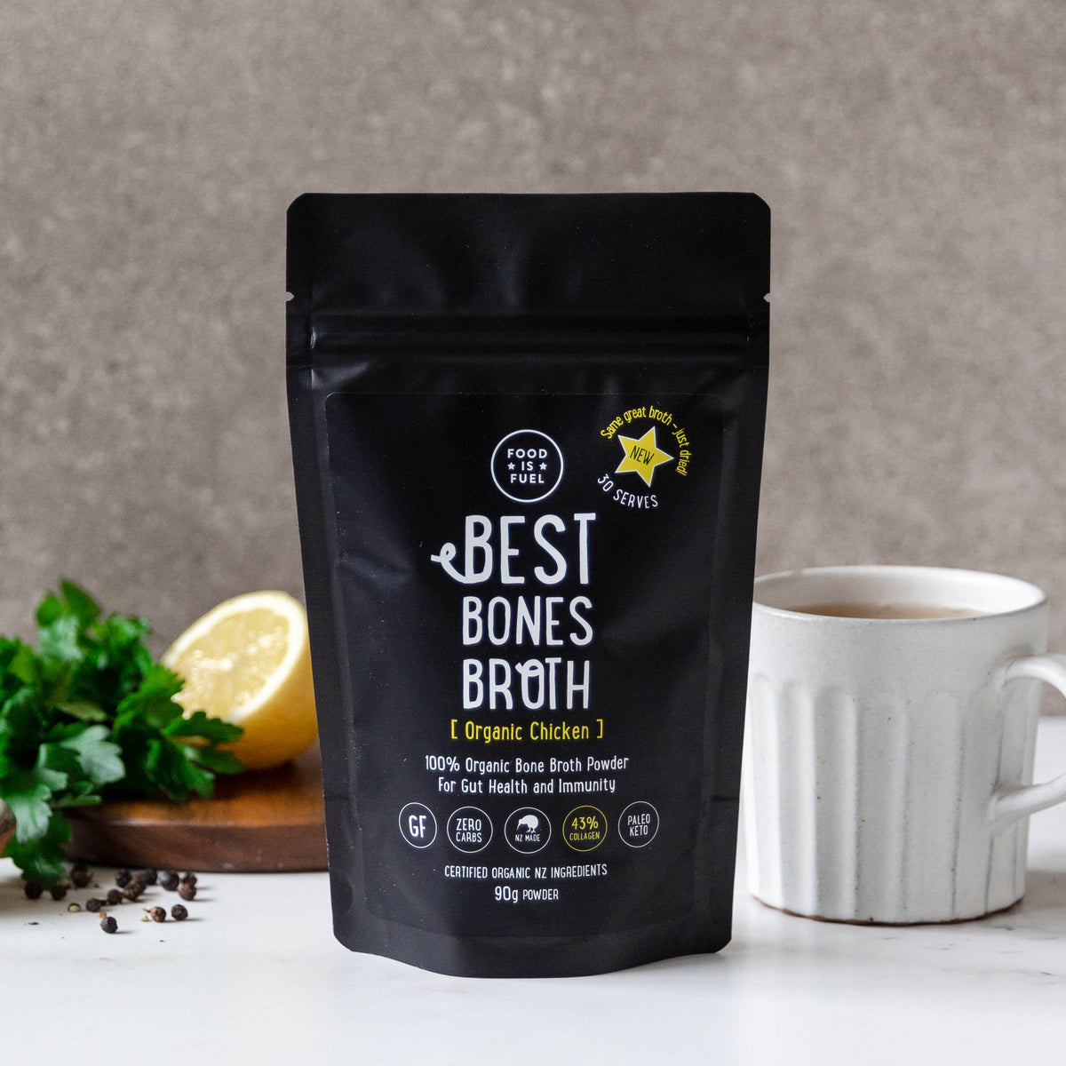 Organic Chicken Bone Broth Powder 90g